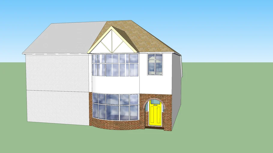 1930 semi detached house (UK) | 3D Warehouse