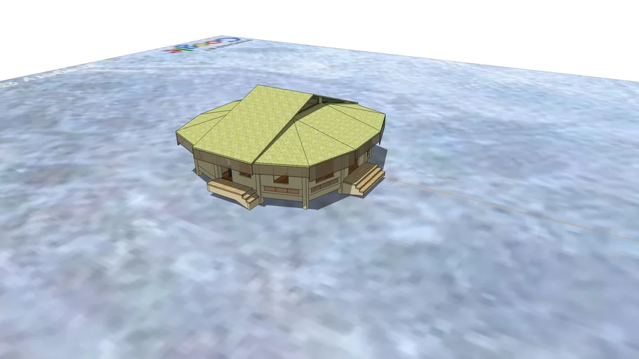 Natural-Ventilated Dodecagon House | 3D Warehouse