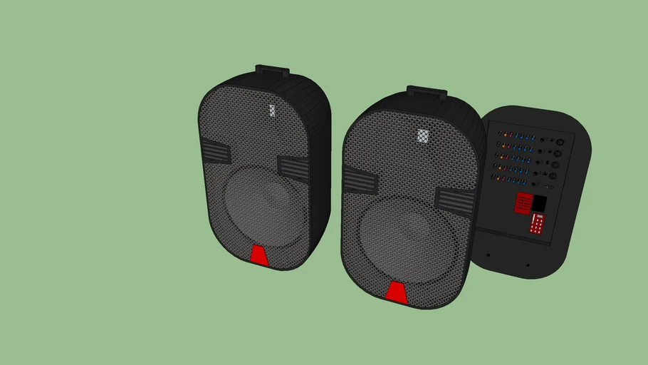 Speaker kit with console | 3D Warehouse
