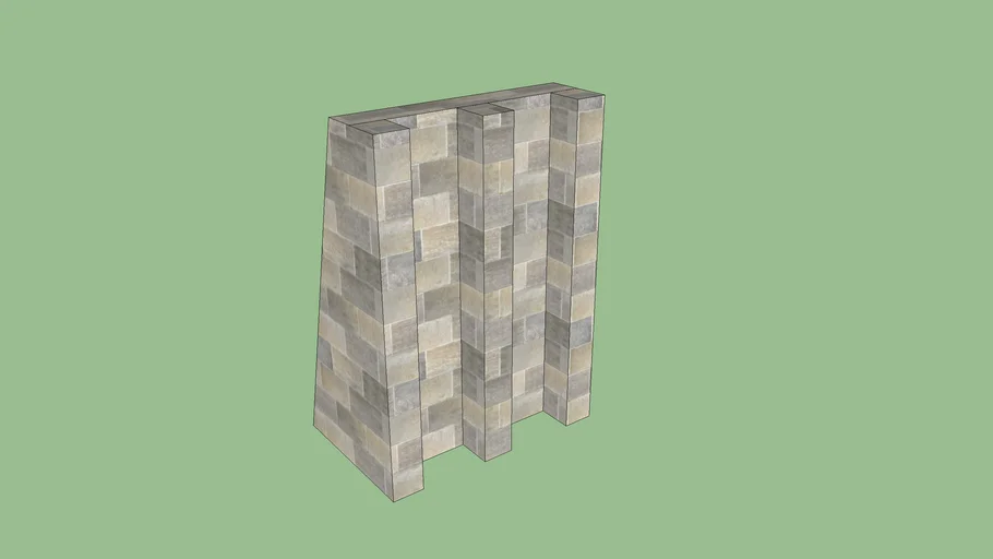 'DD' OUTDOOR WALL - normal piece | 3D Warehouse