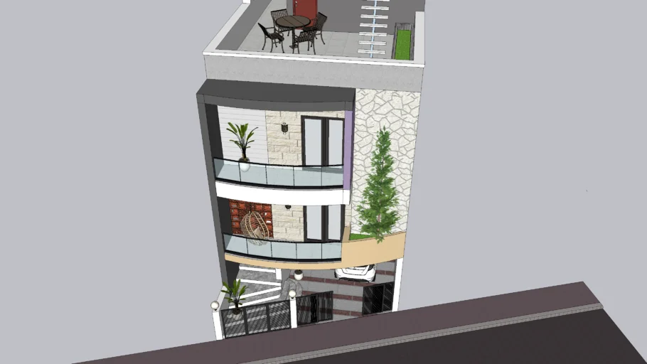 ELEVATION G+2 | 3D Warehouse