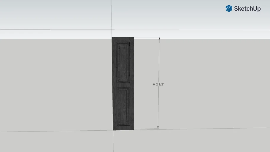 6 Foot 2 Inch x 1 Foot 6 Inch Shutter | 3D Warehouse