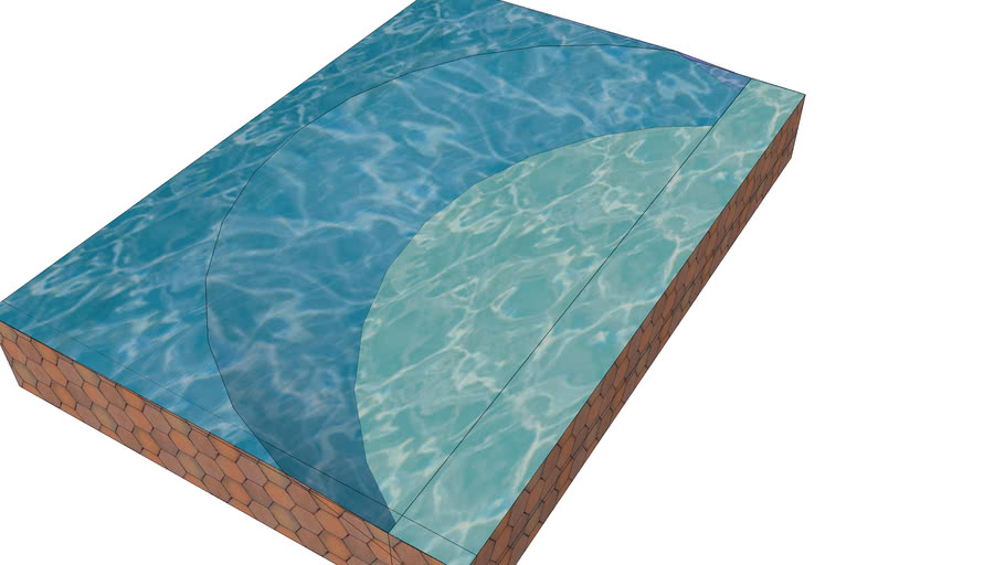 shallow end +deep end pool | 3D Warehouse
