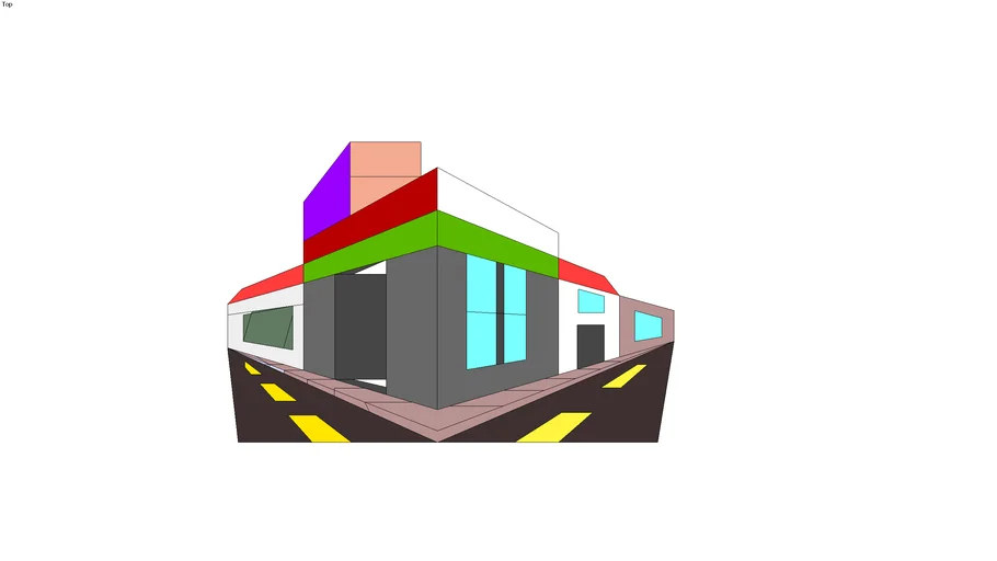 perspectiva conica de 2 puntos de fuga modelo #1 | 3D Warehouse