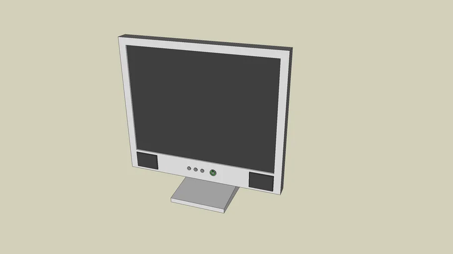 19' LCD computer monitor | 3D Warehouse