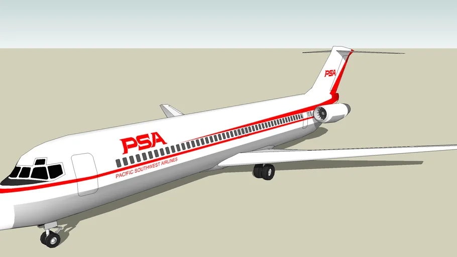 McDonnell Douglas DC-9 - Modelo 3D | 3D Warehouse