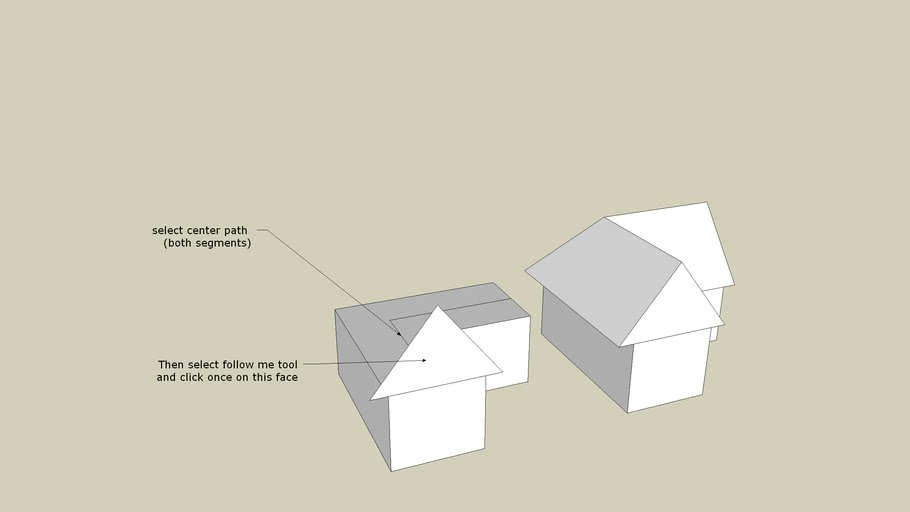 l-shaped roof tutorial #2 | 3D Warehouse