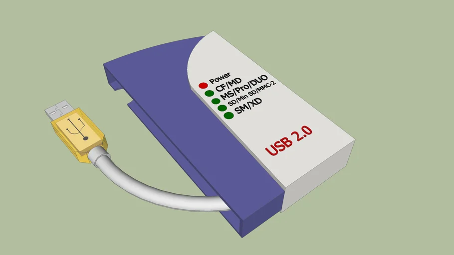 USB 2.0-Card reader/writer | 3D Warehouse
