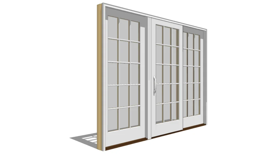 Pella Reserve: Sliding Door - 3 Panel | 3D Warehouse