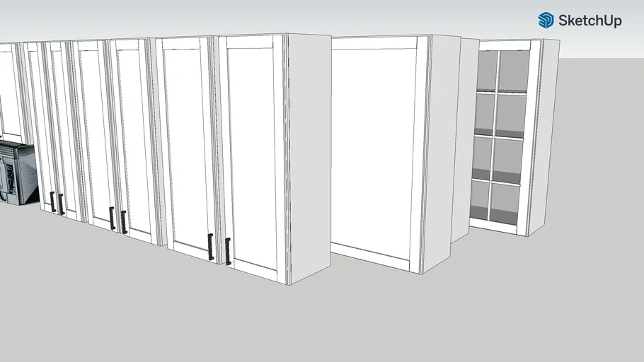 42”H SHAKER WALL CABINETS | 3D Warehouse