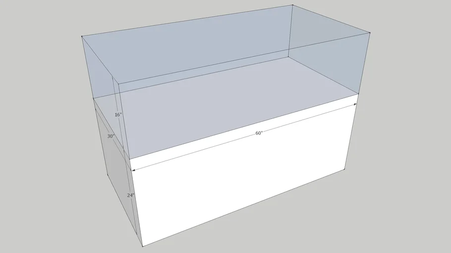 Display case rectangle A2 tall | 3D Warehouse
