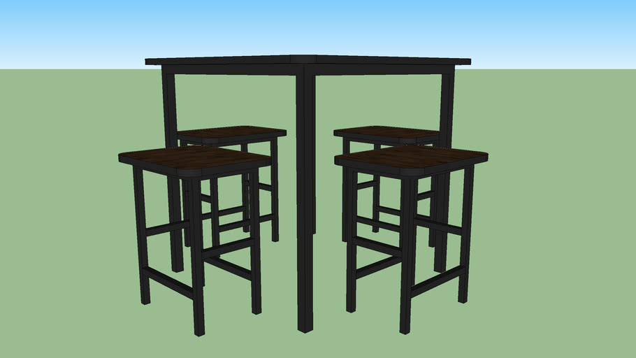 meja makan | 3D Warehouse