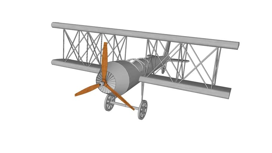Airplane with dynamic propeller | 3D Warehouse