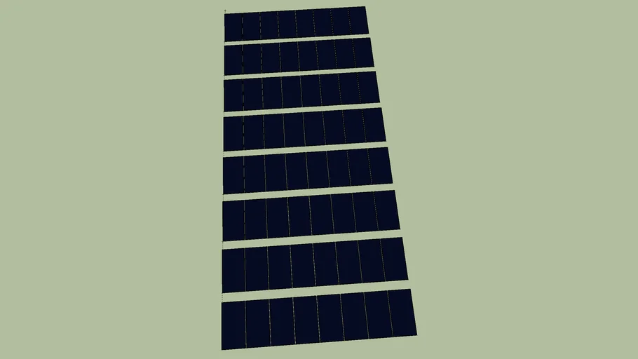 Jinko320 Solar Modules - Portrait Orientation | 3D Warehouse