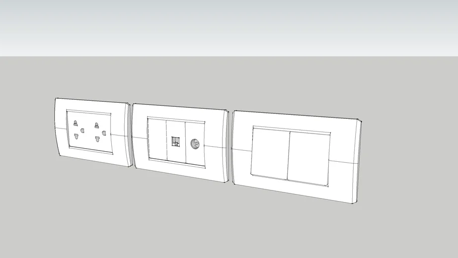Switch & Outlet Btcino | 3D Warehouse