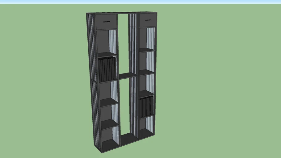 DVD Tower Rack (transparent) (double) | 3D Warehouse