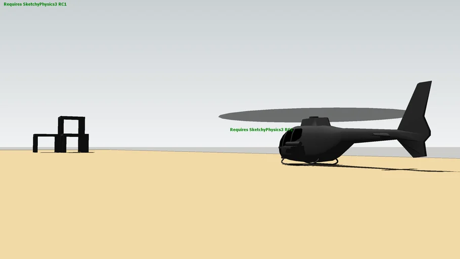 SketchyPhysics 3RC1 Attack Helicopter | 3D Warehouse