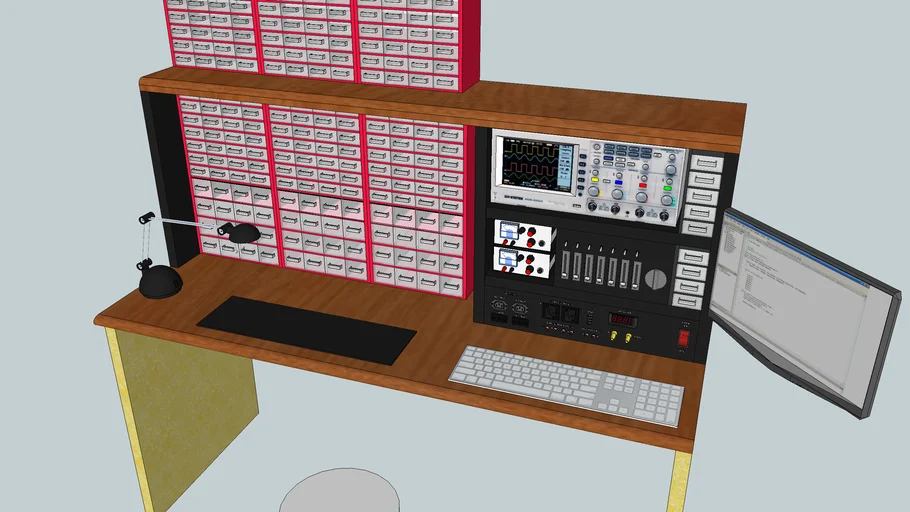 My Audio Electronics Lab Desk | 3D Warehouse