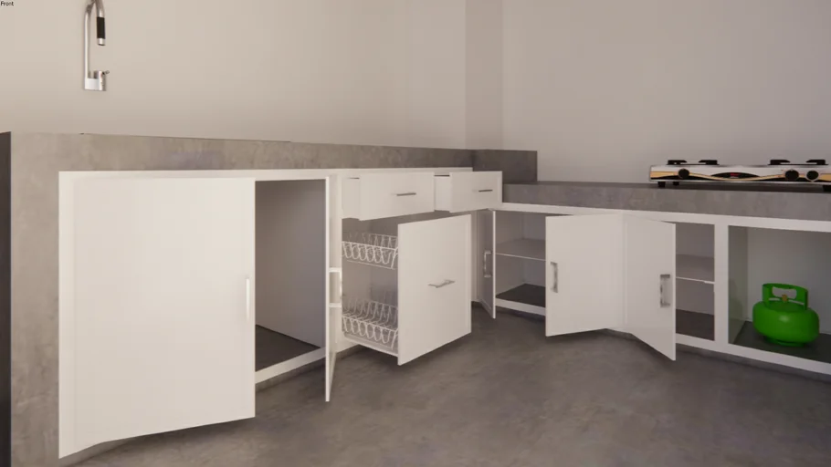 Kitchen Set ACP Putih | 3D Warehouse