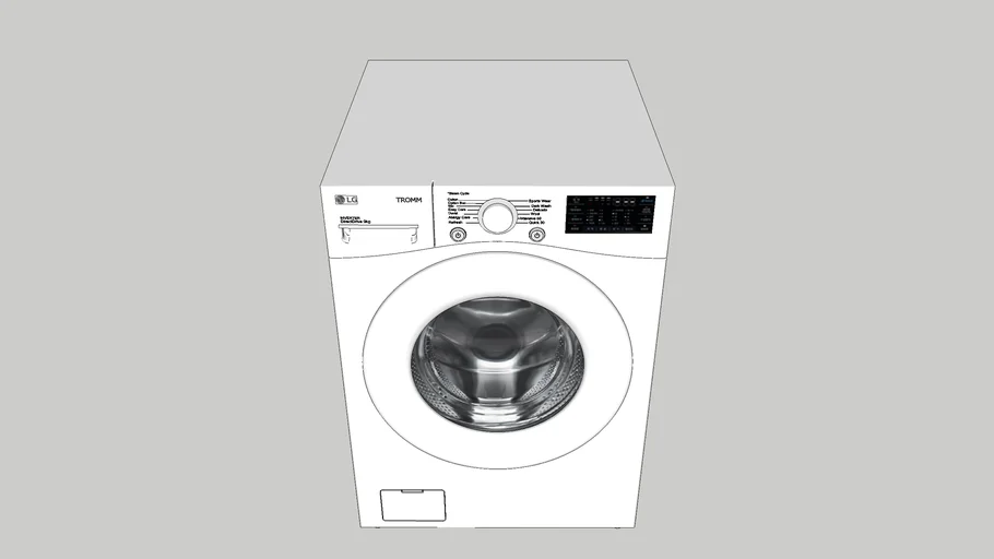 LG TROMM washing machine enscape ready | 3D Warehouse
