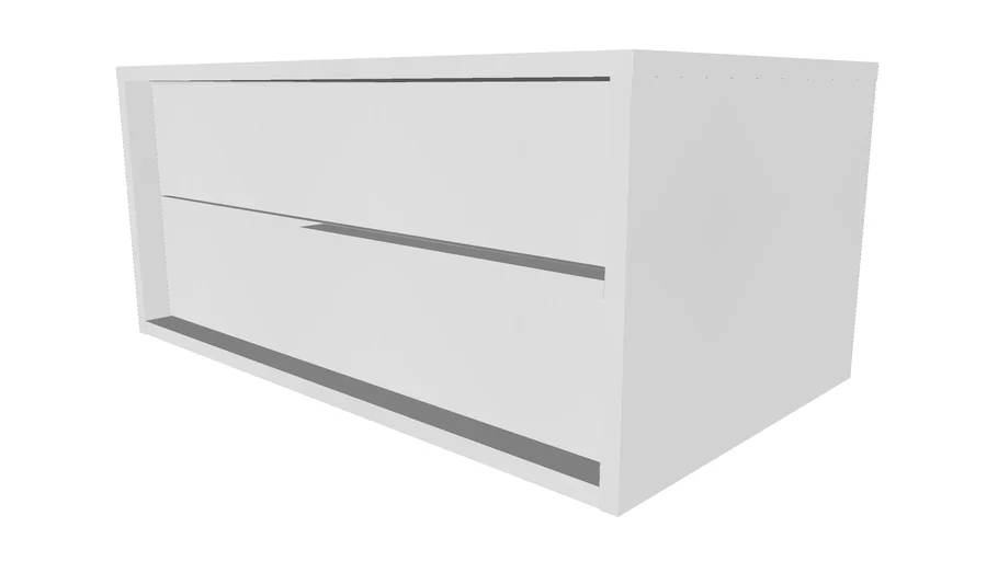 Jane Nightstand Left Facing Glossy White by Modloft | 3D Warehouse