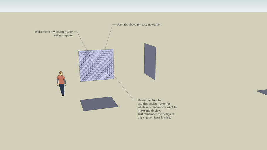 Square Design Maker by Kat | 3D Warehouse