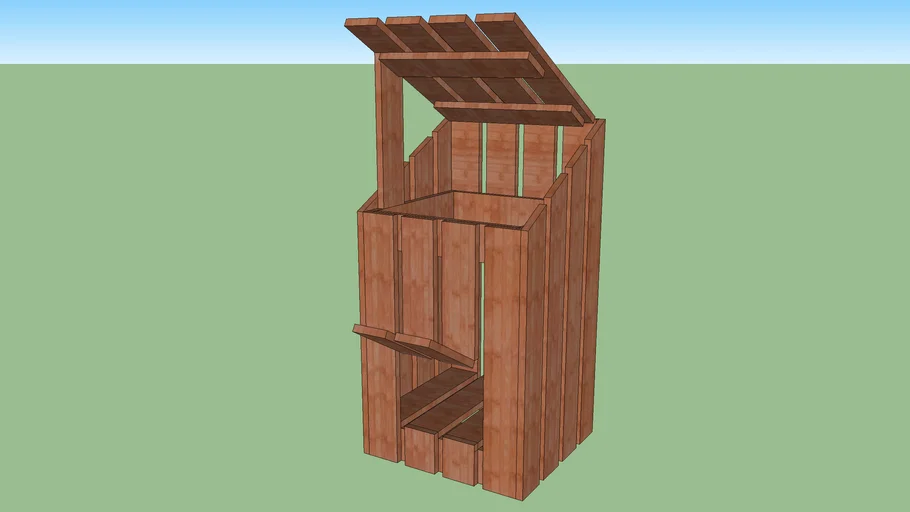 Wooden Compost Bin | 3D Warehouse