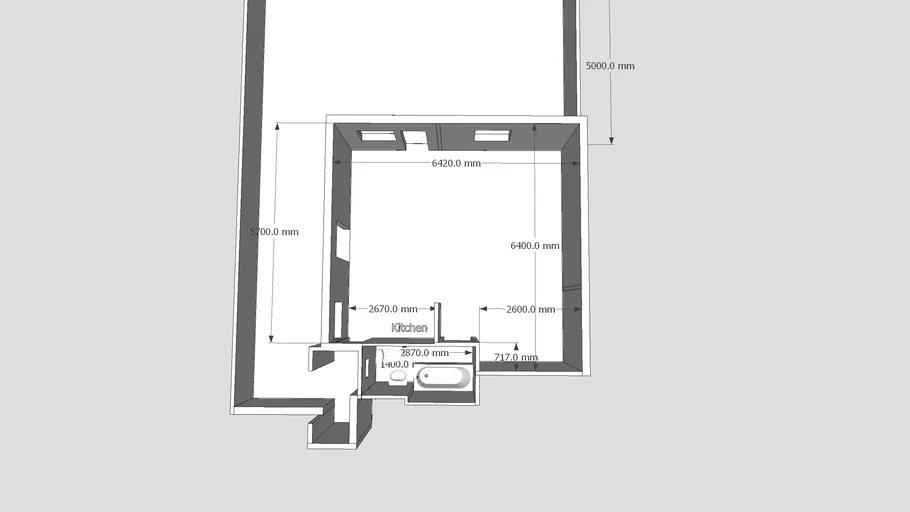 flat interior | 3D Warehouse