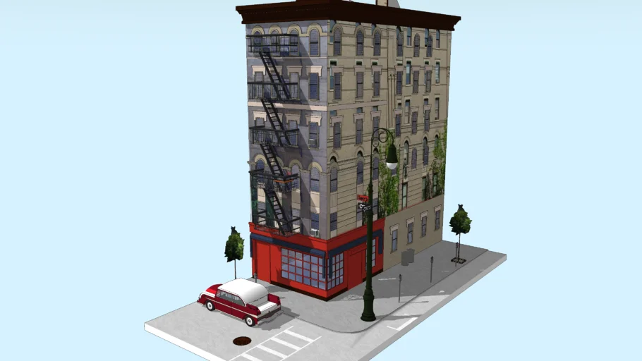 'F-r-i-e-n-d-s' The Building As Seen From The Street!! | 3D Warehouse