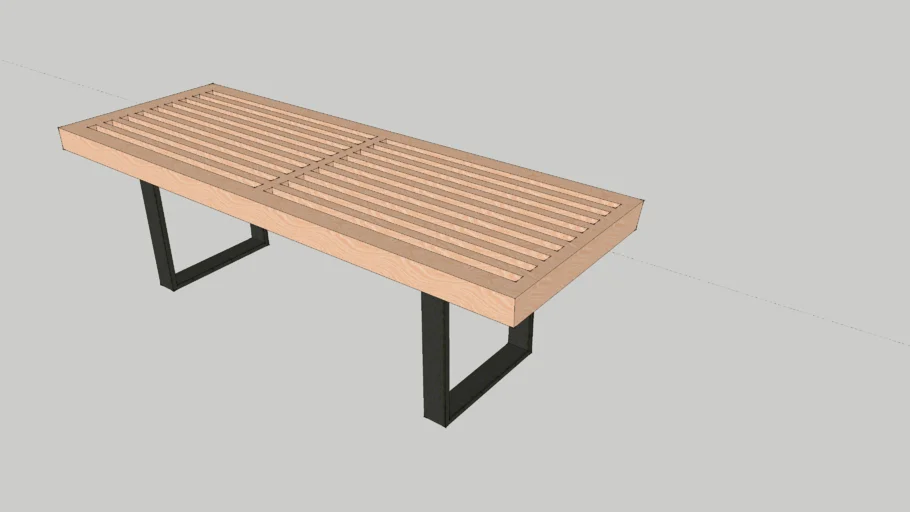 Wood Bench 3d Warehouse