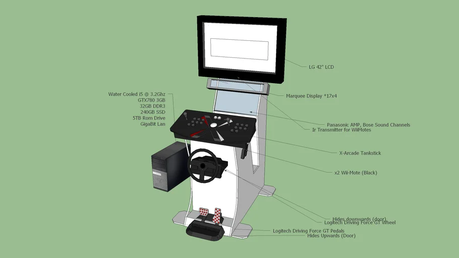 Arcade Cabinet | 3D Warehouse