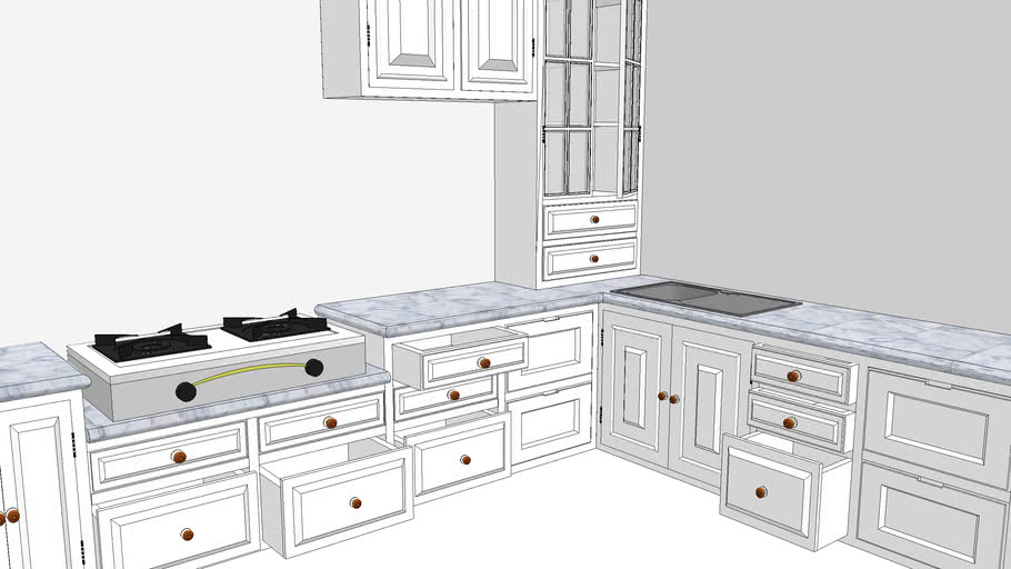 KITCHEN SET DAPUR MINIMALIS | 3D Warehouse