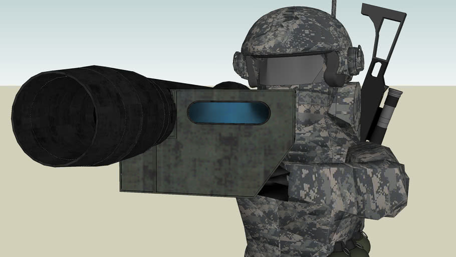 Fraidusson Soldier With A Predator Rocket Launcher | 3D Warehouse