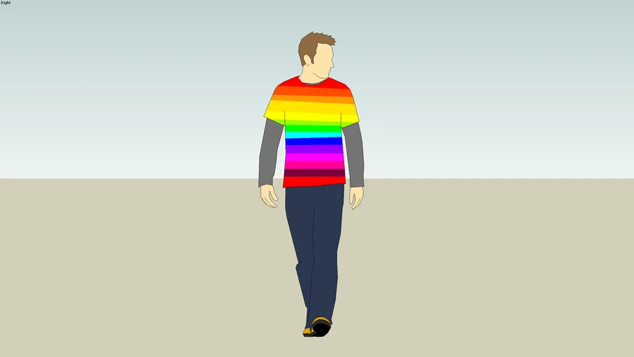 Bryce with Rainbow Shirt | 3D Warehouse