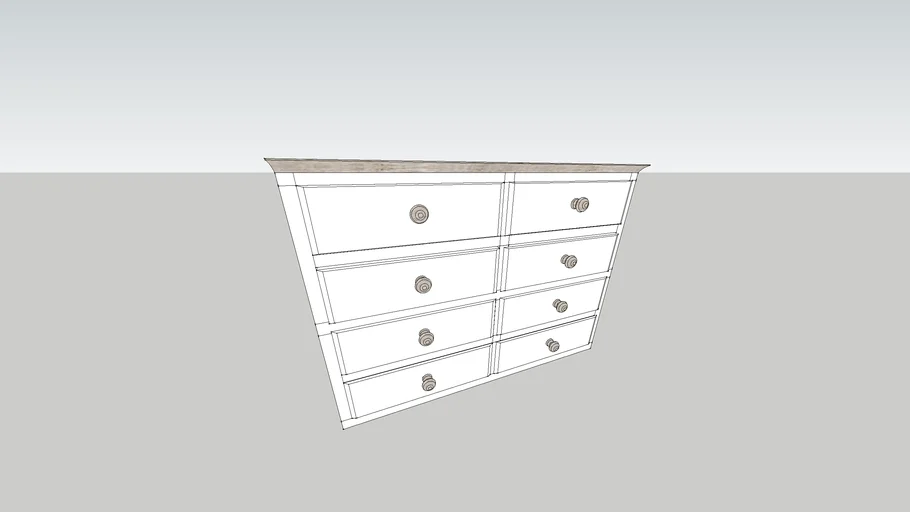 Bedroom Drawer Unit | 3D Warehouse