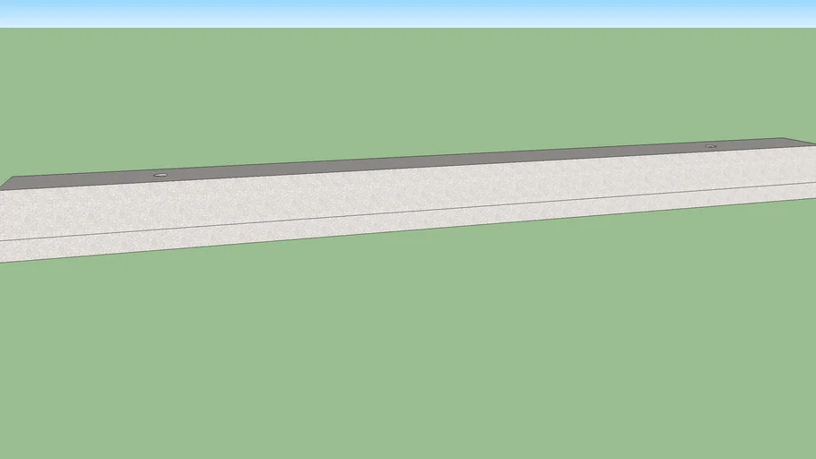 crcs car wheel stop | 3D Warehouse