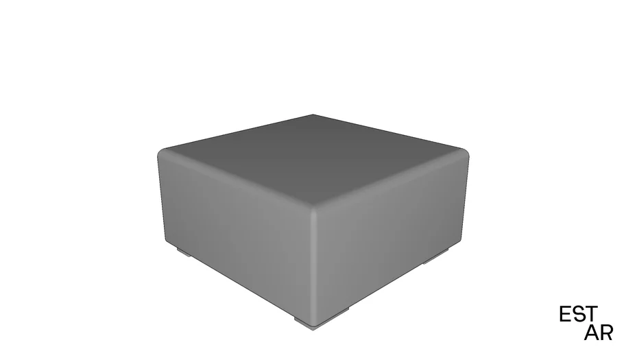 Puff Block - Estar Moveis | 3D Warehouse