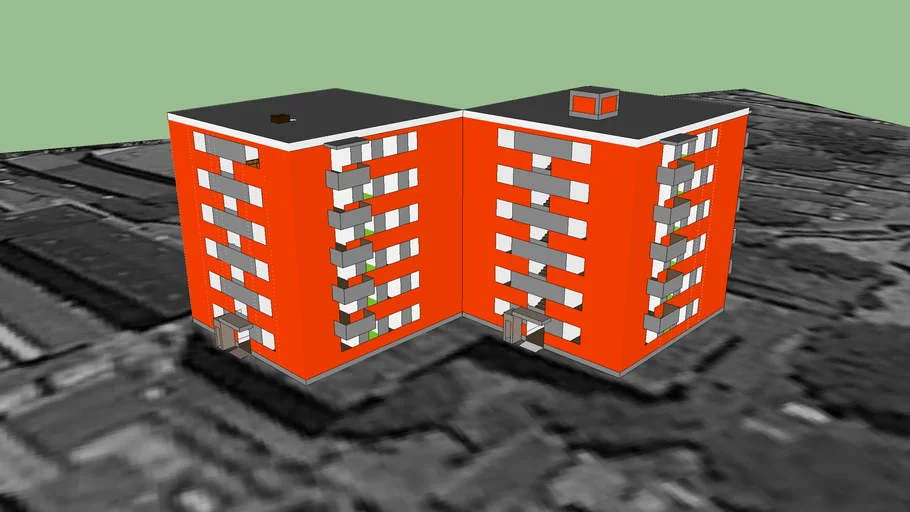6-floor residences | 3D Warehouse