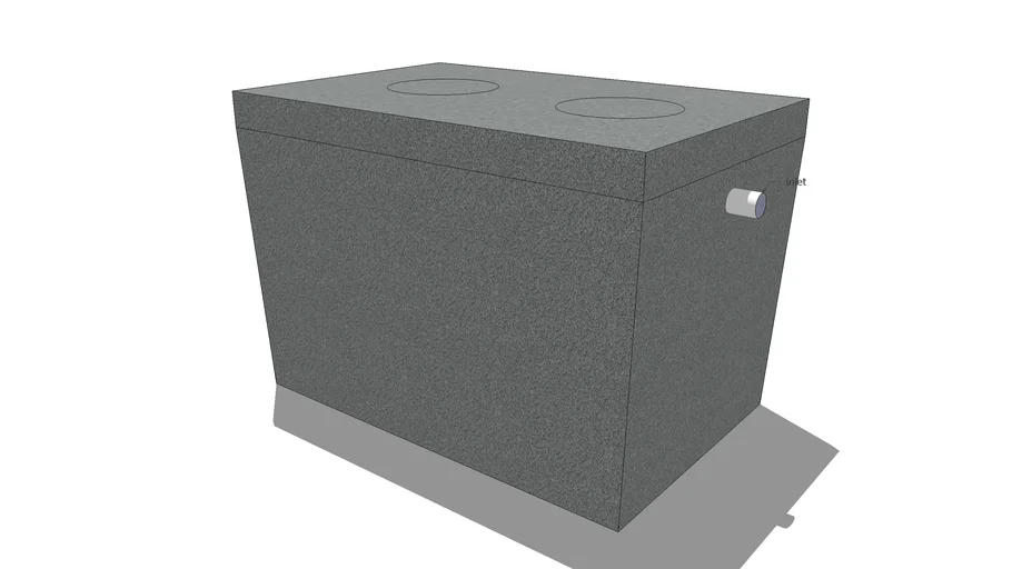 Hausner 1000 gallon grease interceptor | 3D Warehouse