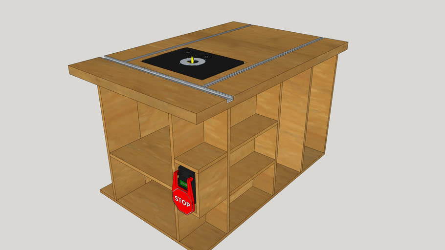 Offset router table | 3D Warehouse