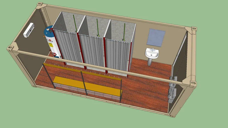 Reefer container shower | 3D Warehouse