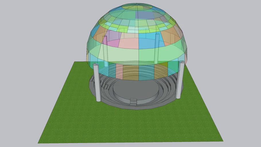 Glass_Dome_Rainbow | 3D Warehouse