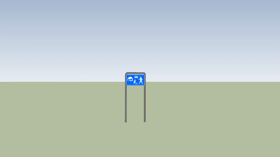 Shared Street Sign | 3D Warehouse
