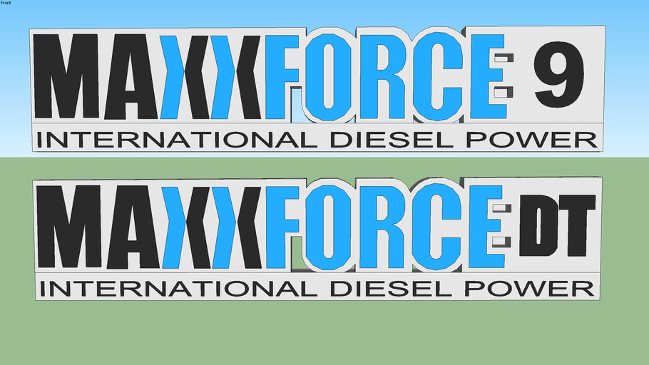 MaxxForce badges | 3D Warehouse