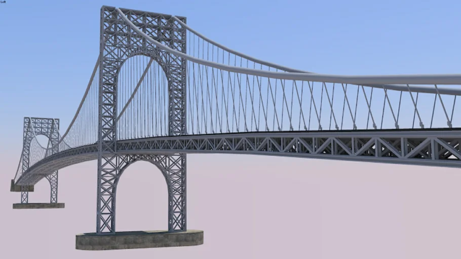 suspension bridge | 3D Warehouse