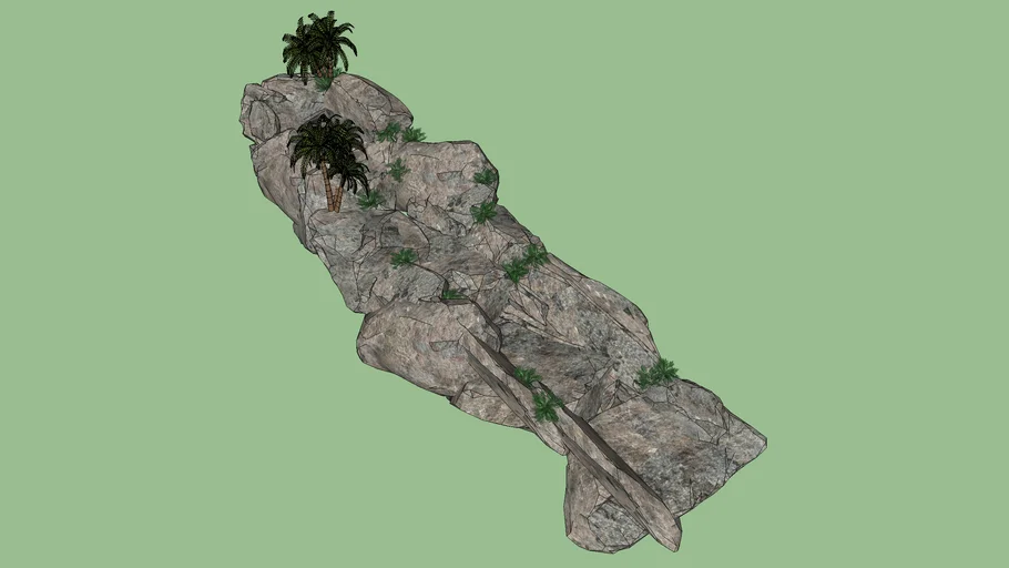 Water stream with waterfalls | 3D Warehouse