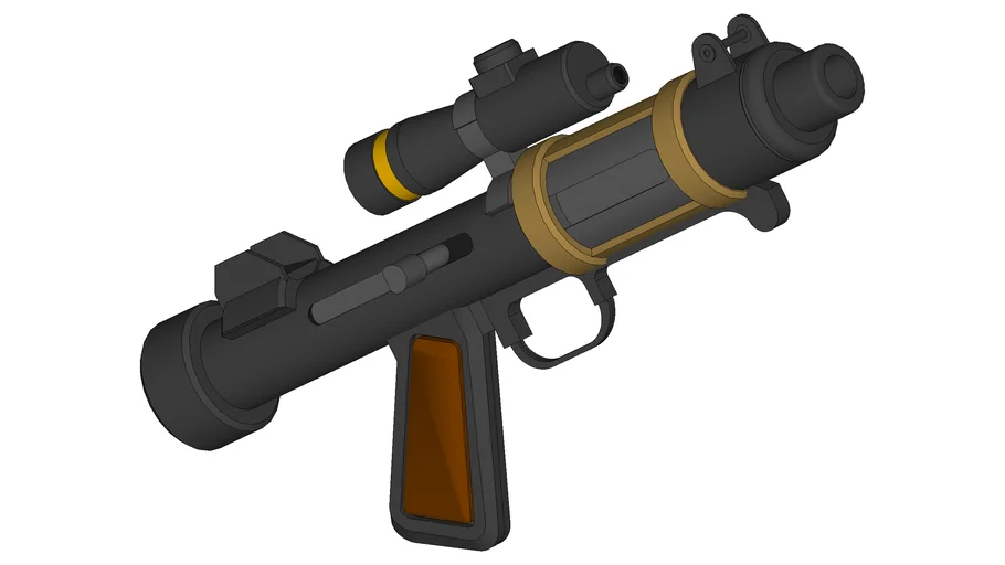 Bonadan Arms BA-26a 'Grit' Blaster Pistol | 3D Warehouse