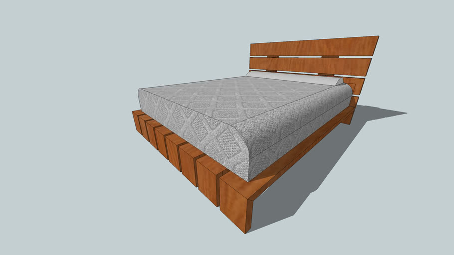 Modern Bed Frame | 3D Warehouse