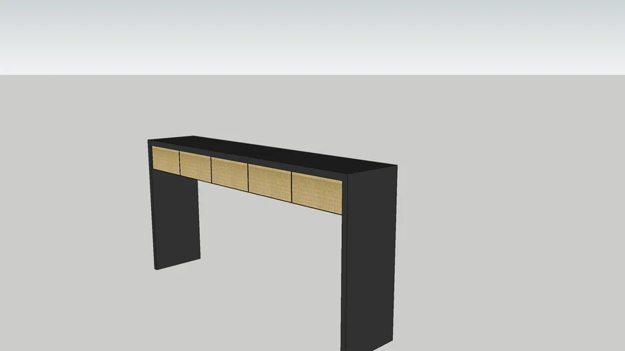 console desk | 3D Warehouse