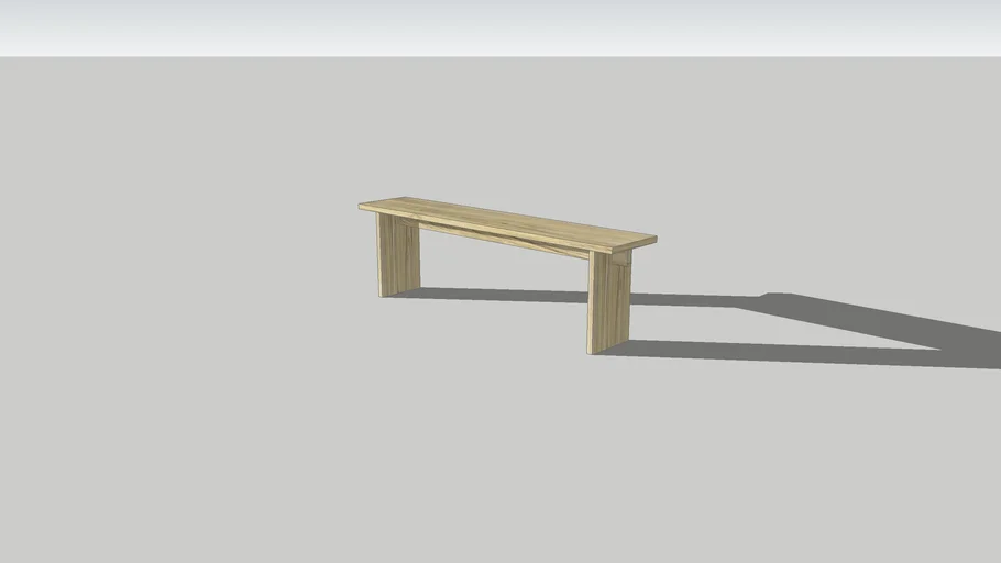 Four pieces - Bench | 3D Warehouse